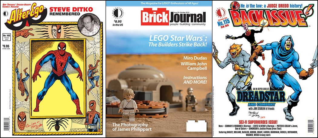 IN PREVIEWS NOW: Alter Ego #160 (Ditko), Back Issue #115, new STUF ...